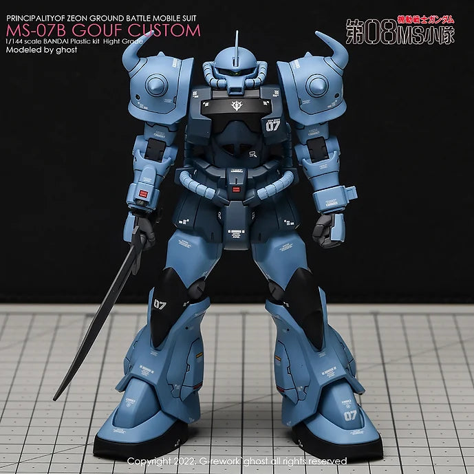 [G-REWORK DECALS] [HG] MS-07B GOUF CUSTOM – Hobby Kitz