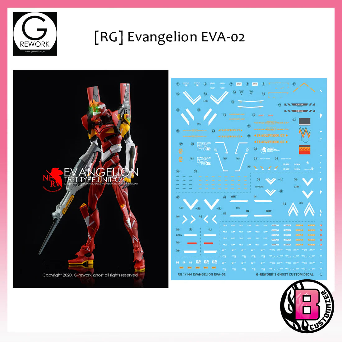 G-rework Decals [RG] EVAGELION EVA-02 – Hobby Kitz
