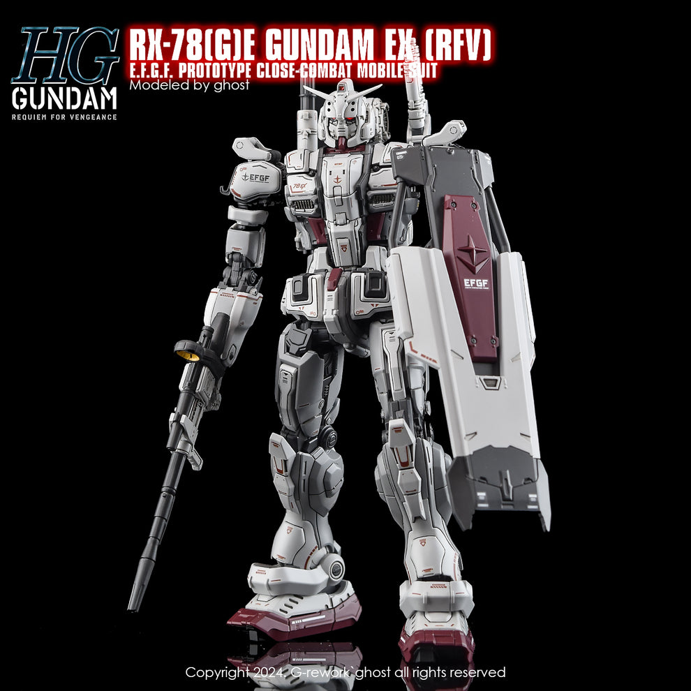[G-REWORK DECALS] [HG] [RFV] RX-78[G]E GUNDAM EX – Hobby Kitz