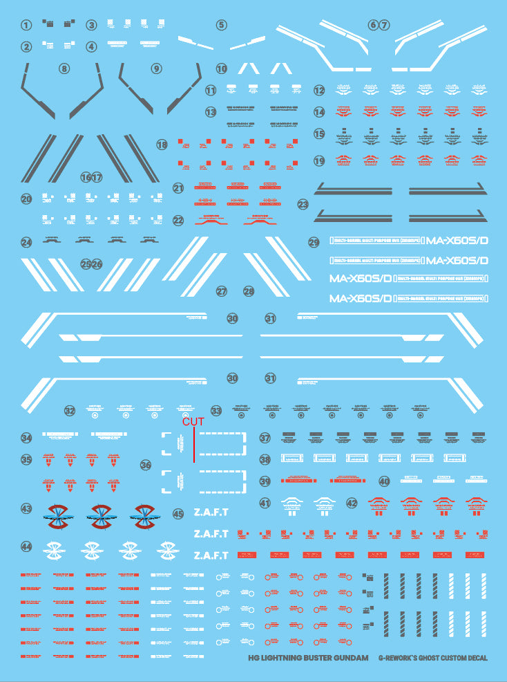 [G-REWORK DECALS] [HG] [SEED] LIGHTING BUSTER GUNDAM – Hobby Kitz